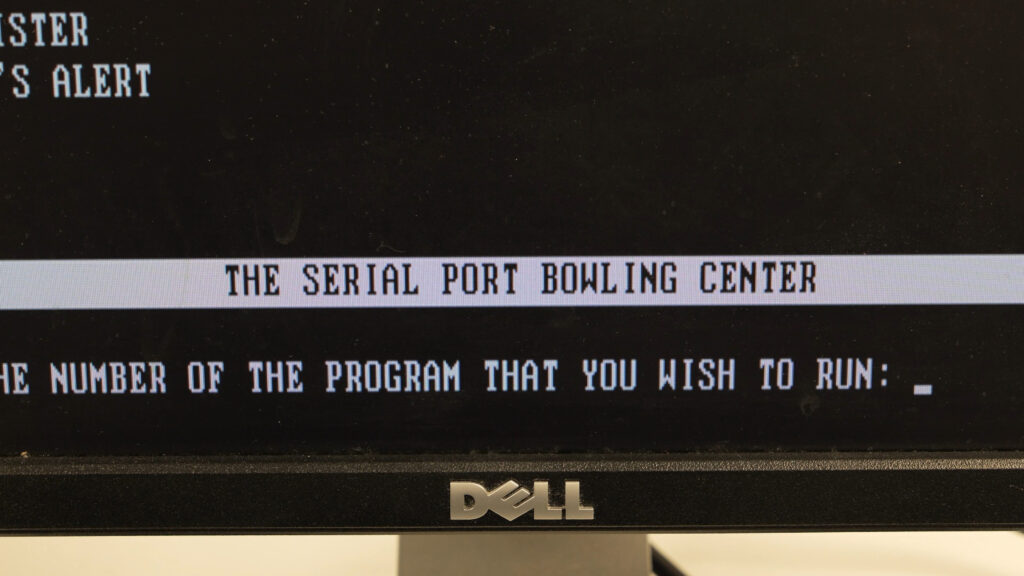 Inside the Bowling Alley Computer – Serial Port